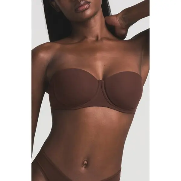 SKIMS Fits Everybody Strapless Bra - Cocoa