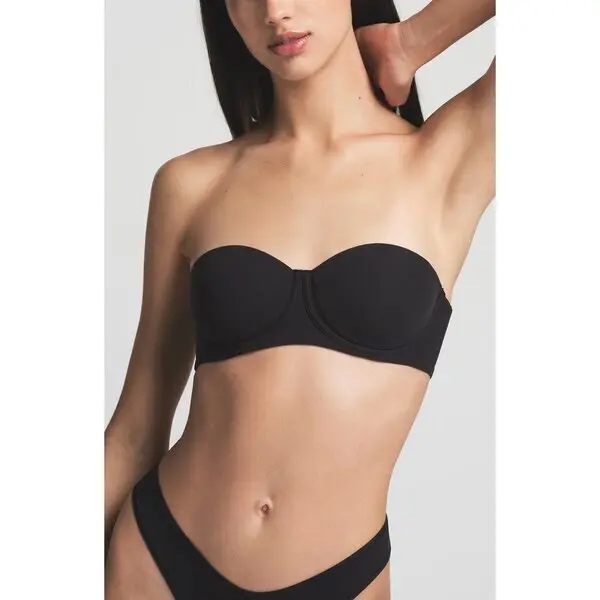 SKIMS Fits Everybody Strapless Bra - Onyx