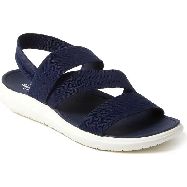 DEARFOAMS Emilia Strappy Sandals - Navy
