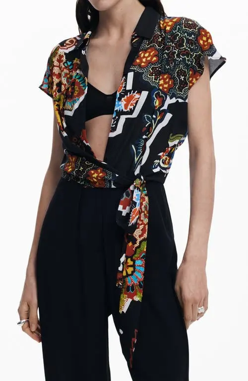 Desigual Mix Print Jumpsuit
