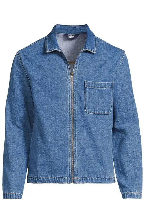 LANDS' END Full Zip Lightweight Jacket