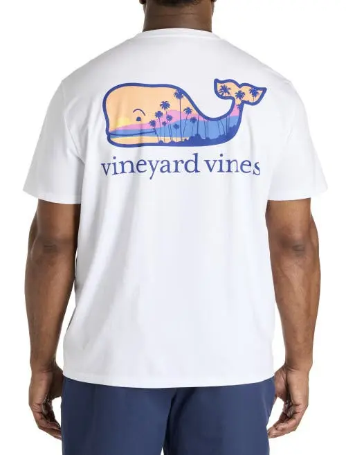 Vineyard Vines Big & Tall Palm Tree Whale Tee