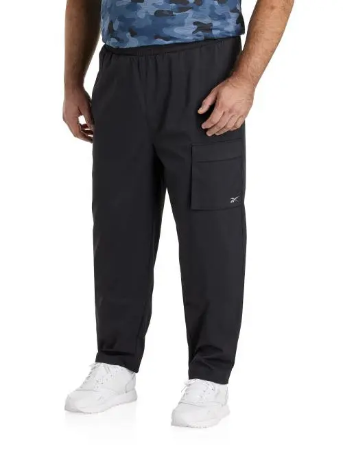 REEBOK Big & Tall Performance Cargo Pants - Black