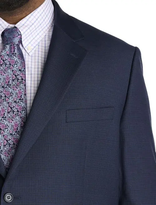 JV REFLEX Big & Tall Mini Neat Suit Jacket