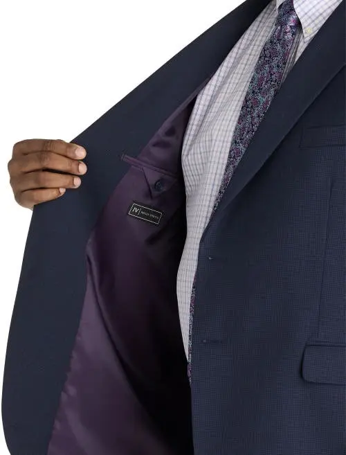 JV REFLEX Big & Tall Mini Neat Suit Jacket