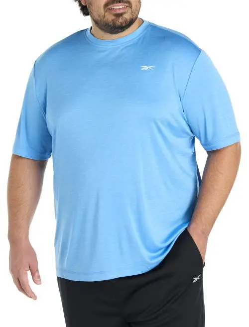 REEBOK Big & Tall Id Train Melange Performance Tee - Recovery Blue