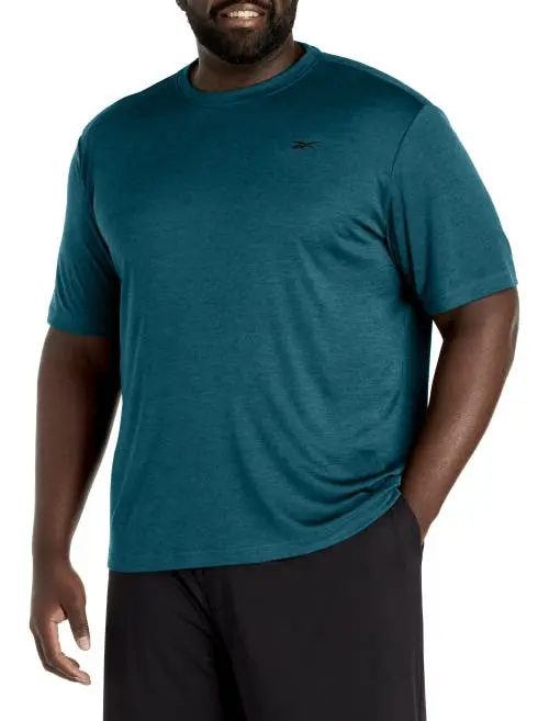 REEBOK Big & Tall Id Train Melange Performance Tee - Retro Teal