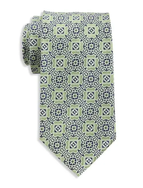 SYNRGY BY DXL Geometric Neck Tie - Green