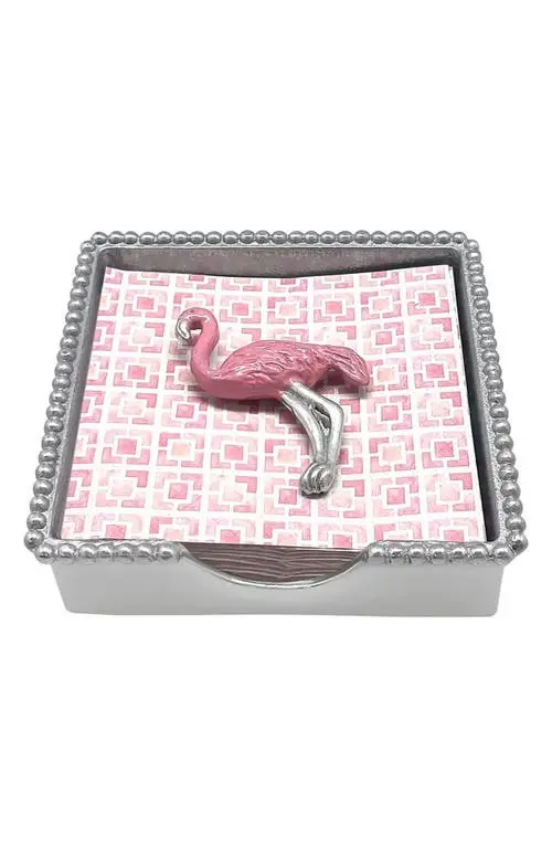 MARIPOSA Beaded Napkin Box Set - Pink