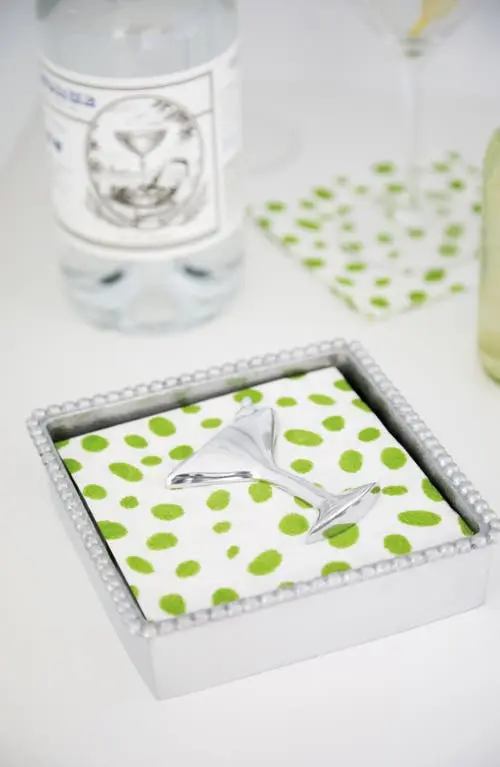 MARIPOSA Beaded Napkin Box Set