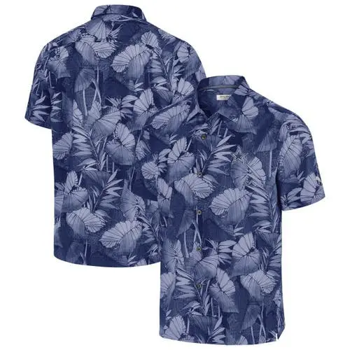 Tommy Bahama Dallas Cowboys Bahama Coast Nuevo Fronds Camp Button-up Shirt - Navy