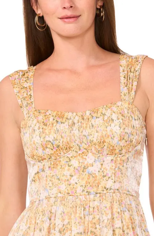 Parker The Adrina Floral Fit & Flare Midi Dress In Dandelion - 50% Off |  Editorialist