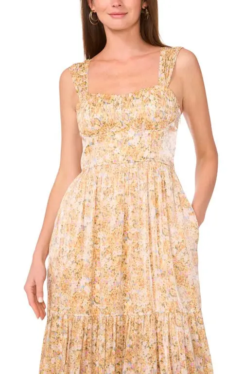 Parker The Adrina Floral Fit & Flare Midi Dress In Dandelion - 50% Off |  Editorialist