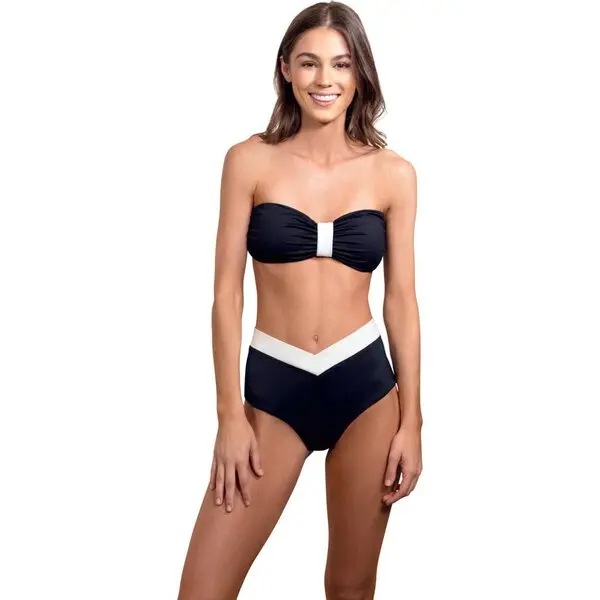 TABACARU Blair High Waisted Two-piece Swimsuit - Black