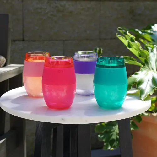 HOST Wine Freeze Cooling Cup Set Of 4 - Tinted