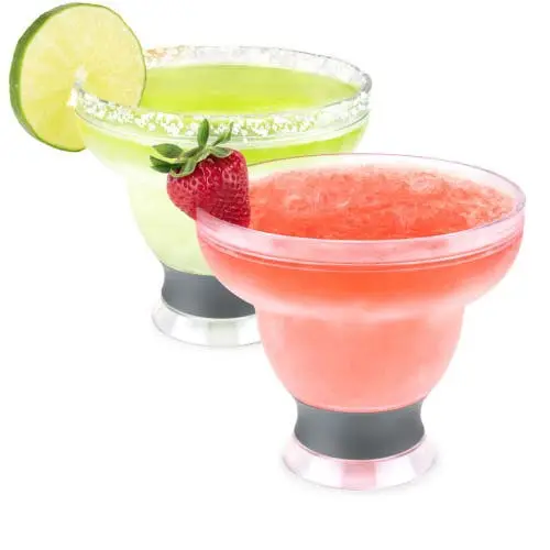 HOST Margarita Freeze Cooling Cup Set Of 2 - Gray
