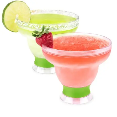 HOST Margarita Freeze Cooling Cup Set Of 2 - Green