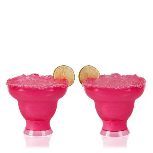 HOST Margarita Freeze Cooling Cup Set Of 2 - Punch Pink