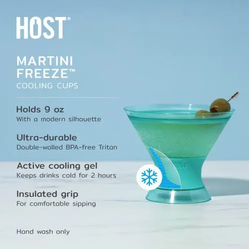 HOST Martini Freeze Cooling Cup Set Of 2