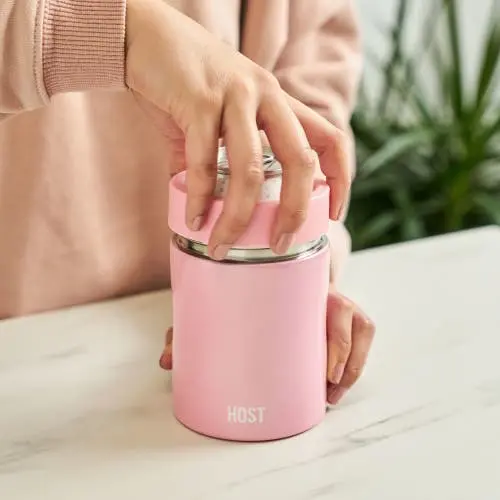 HOST Stay-chill Standard Can Cooler - Peony Pink