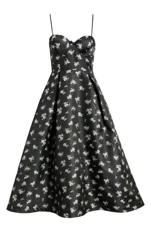 knee length dresses for ladies Official Tailgate Collection - Lucy Dress | Michigan Floral | Gameday College Football | State University | Women's Size M