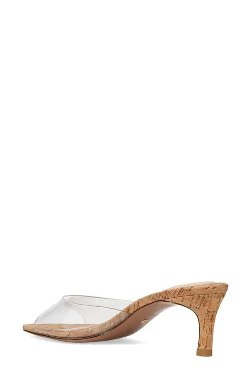 Pelle Moda Unia Kitten Heel Slide Sandal - Clear