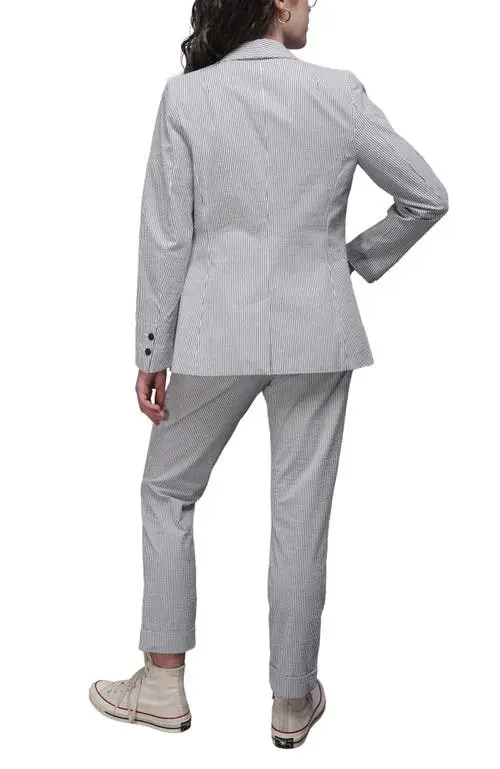 WILDFANG Empower Seersucker Tux Blazer