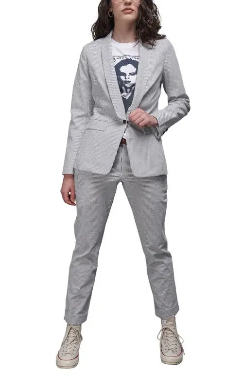 WILDFANG Empower Seersucker Tux Blazer