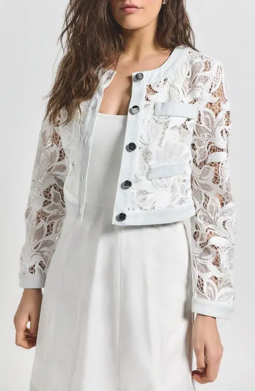 Derek Lam 10 Crosby Ashley Rigid Lace Jacket