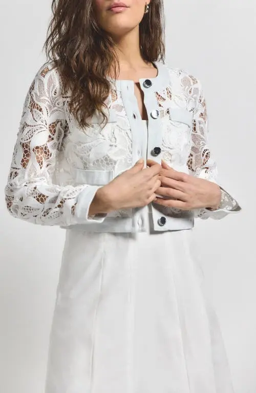 Derek Lam 10 Crosby Ashley Rigid Lace Jacket