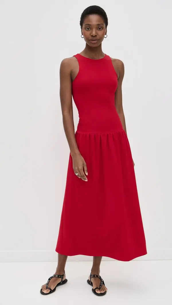 knee length dresses for ladies 4th & Reckless Black Emily Knitted Bandeau Maxi Dress UK 8