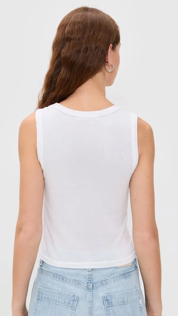 PERFECTWHITETEE Scoop Tank - White