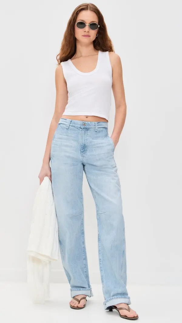 PERFECTWHITETEE Scoop Tank - White