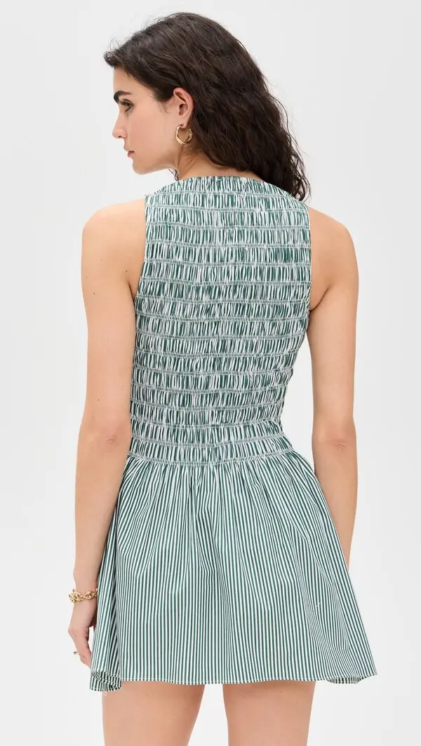 faithfull the brand noa mini dress green Faithfull | Women's Nadja Mini Dress Oak - Final Sale