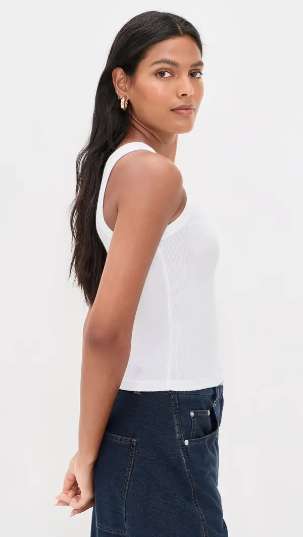 PERFECTWHITETEE Elle Rib Tank - White