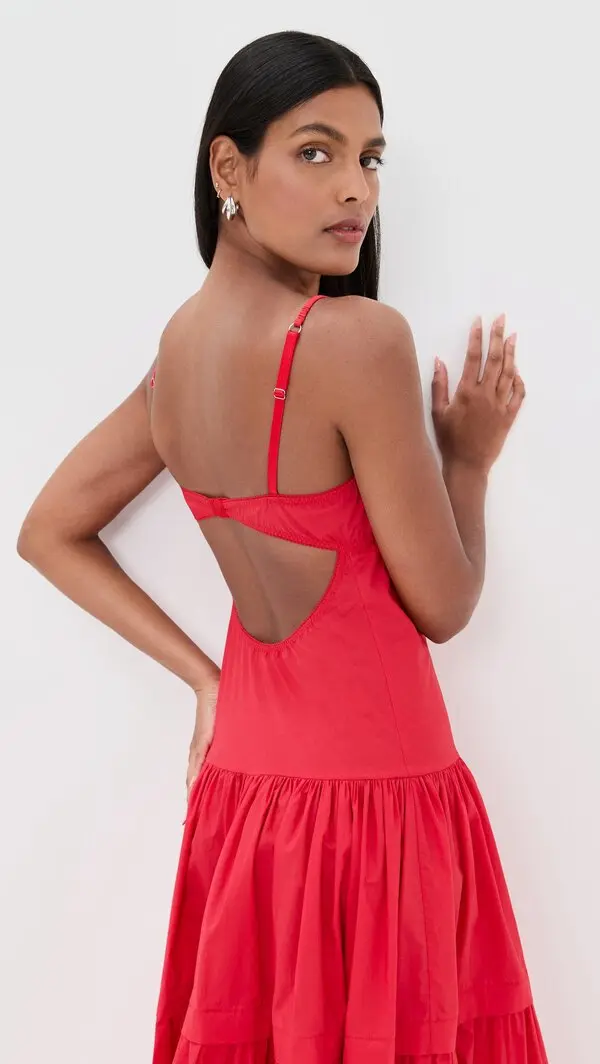 Anna October Yulitta Maxi Dress In Red - 40% Off | Editorialist
