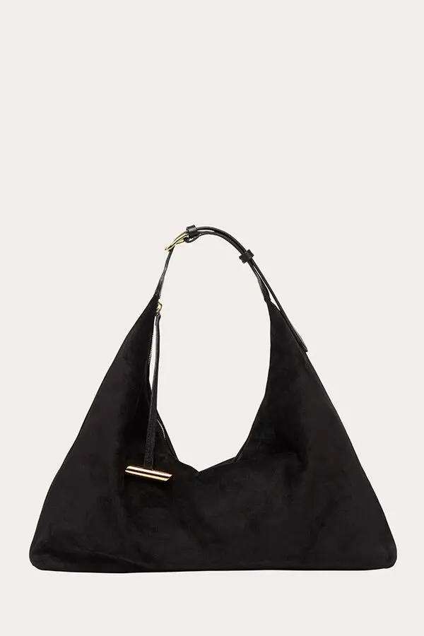 LIFFNER Pillow Hobo Bag Suede - Black
