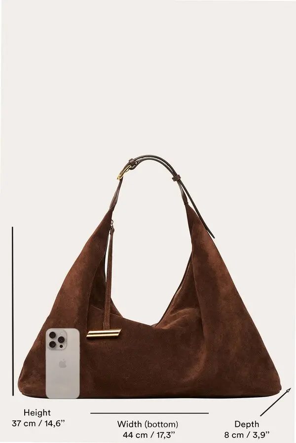 LIFFNER Pillow Hobo Bag Suede - Black