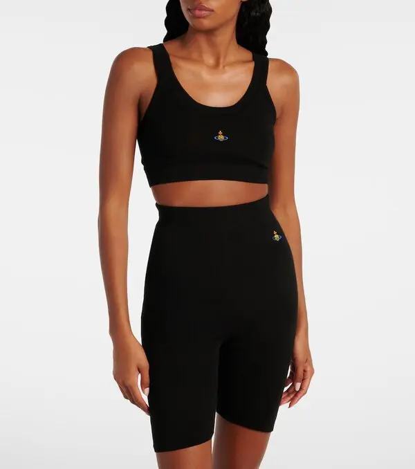 VIVIENNE WESTWOOD Bea Cotton Bra Top - Black