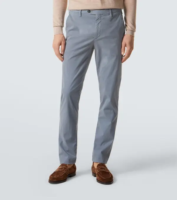 Canali Cotton Chinos - Blue