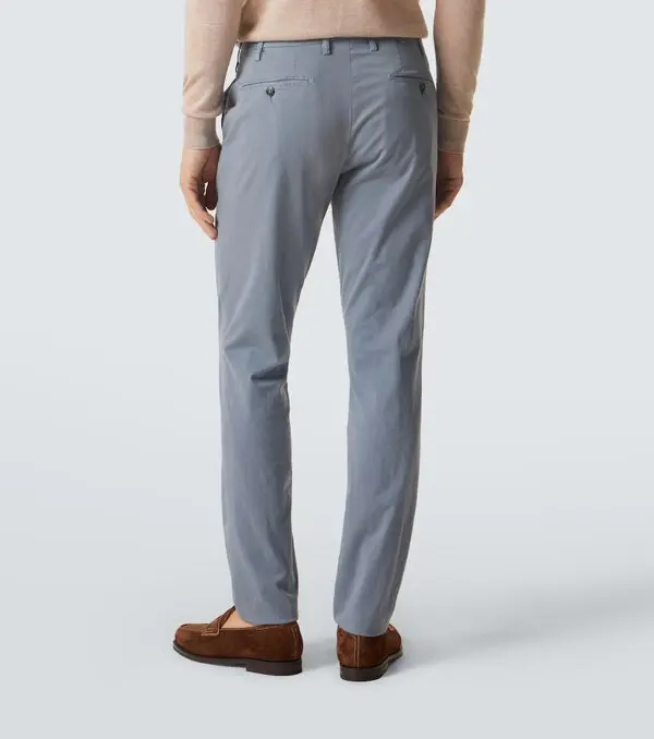 Canali Cotton Chinos - Blue