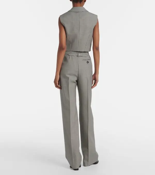Alexander McQueen Checked Wide-leg Pants