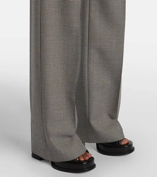 Alexander McQueen Checked Wide-leg Pants