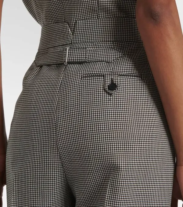Alexander McQueen Checked Wide-leg Pants