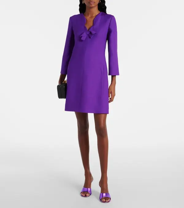 GIANVITO ROSSI Logo Metallic Leather Mules - Purple