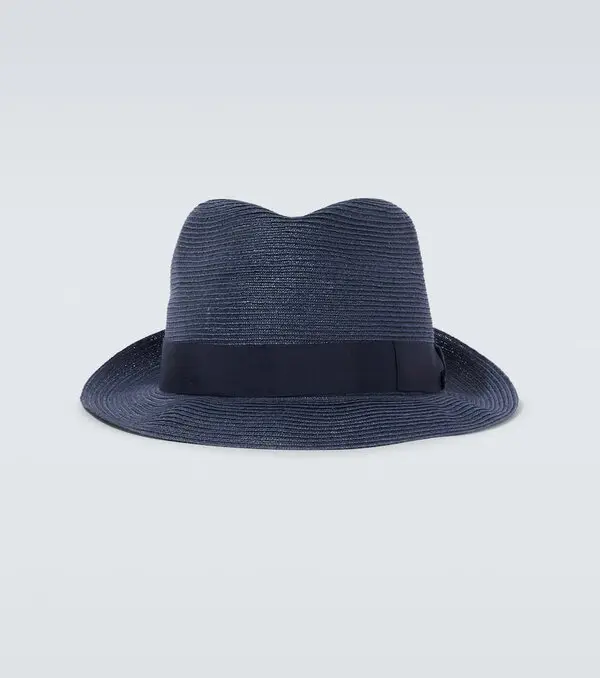 Borsalino Straw Panama Hat - Blue