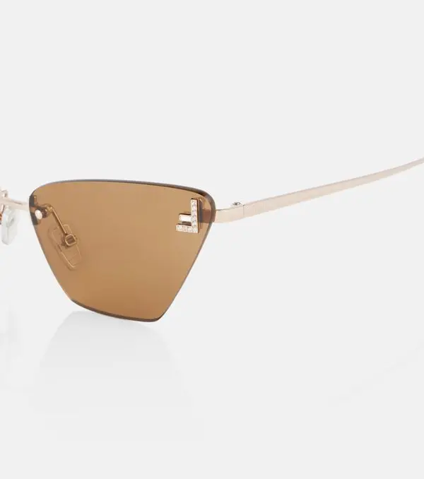 Fendi Cat-eye Sunglasses - Brown
