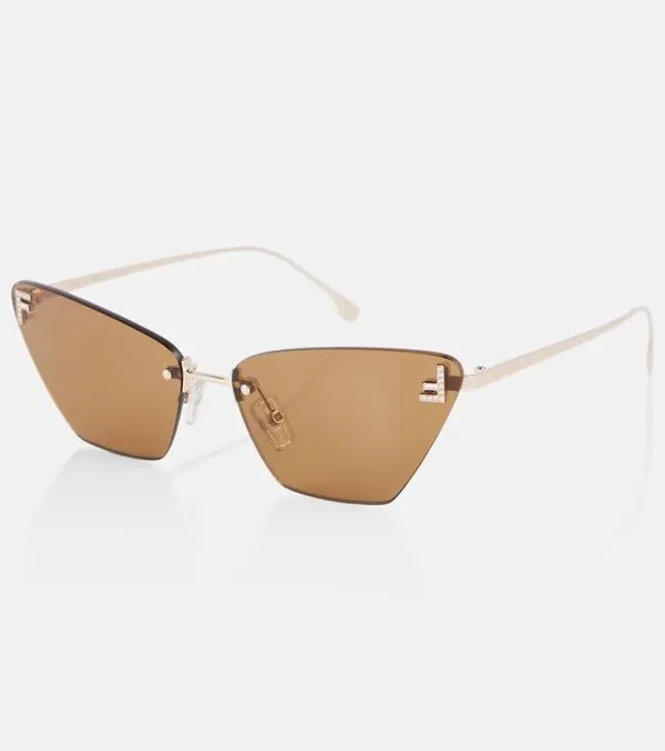 Fendi Cat-eye Sunglasses - Brown