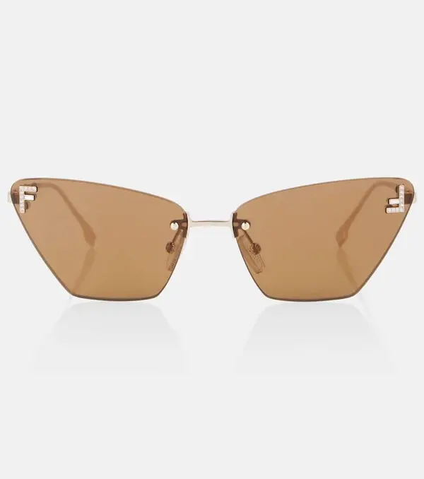 Fendi Cat-eye Sunglasses - Brown