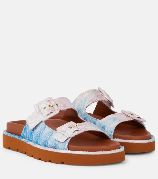 Missoni Zigzag Ombré Sandals - Blue